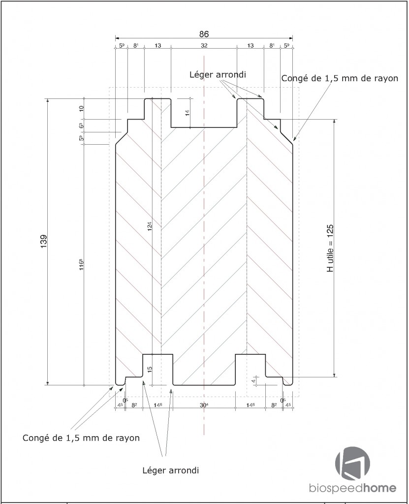 Madrier - Maison bois côté sud